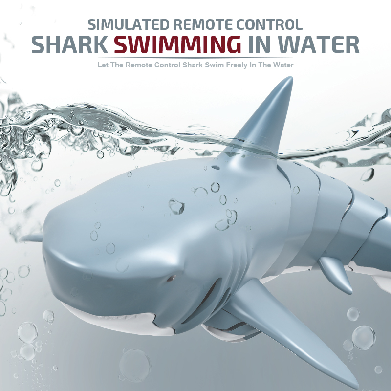 F151 2.4G Bionic Remote Control Shark Model Waterproof Toy for Kids ...